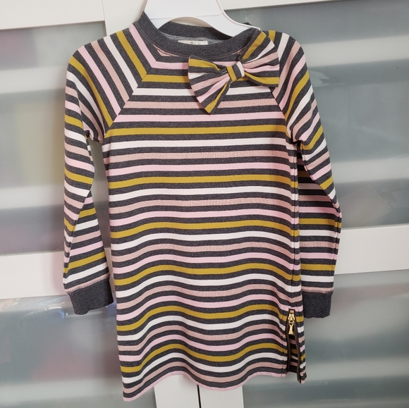 kate spade | Dresses | Kate Spade Girl Stripes Dress With Bow 7yrs ...